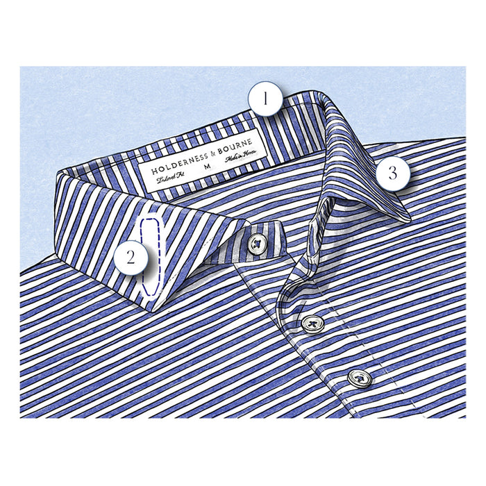 The Engineered No-Curl Collar | Holderness & Bourne