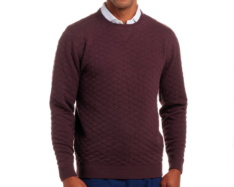 The Ward - Cotton Crewneck Golf Sweater | Holderness & Bourne