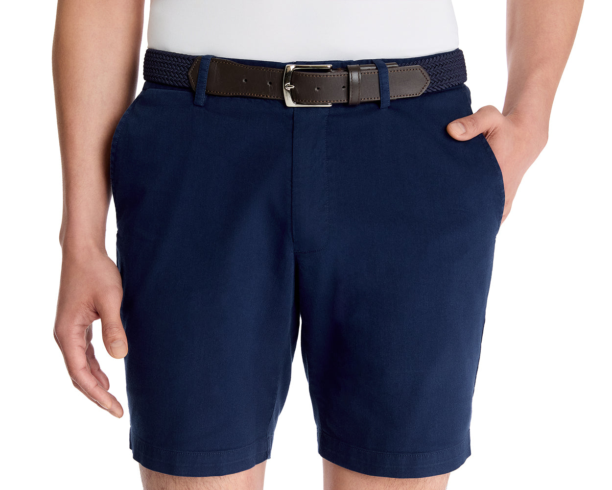 Navy Blue Golf Shorts For Men | Holderness & Bourne