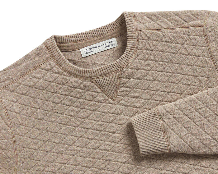 The Ward - Cotton Crewneck Golf Sweater | Holderness & Bourne