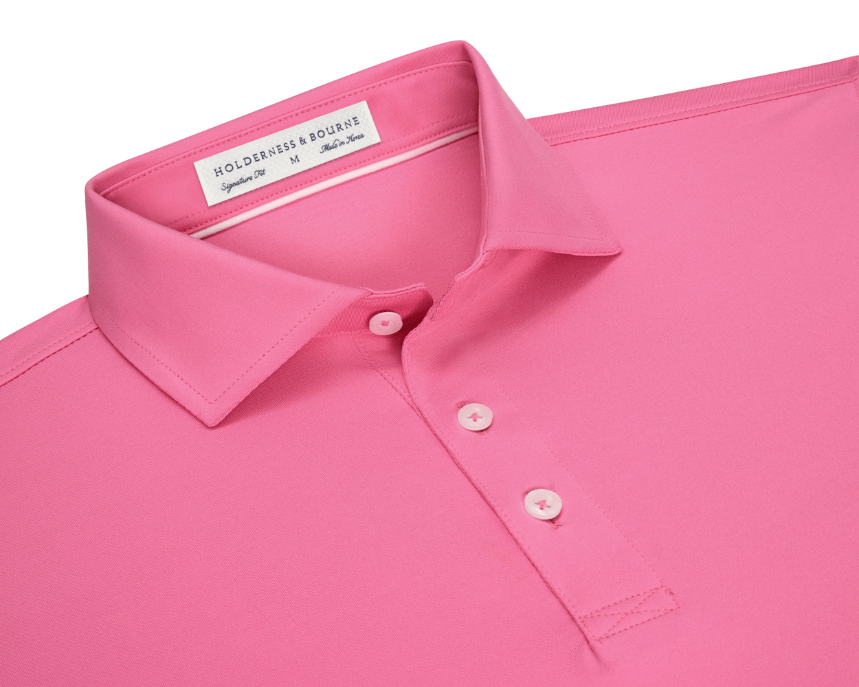 Men’s Pink Polo Shirt | Holderness & Bourne